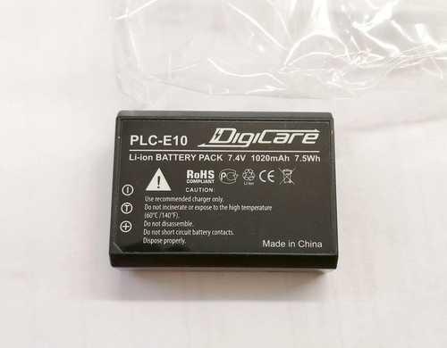Акб DigiCare PLC-E10 / LP-E10
