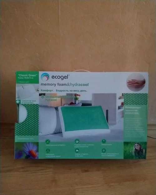 Подушка Askona Ecogel Classic Green