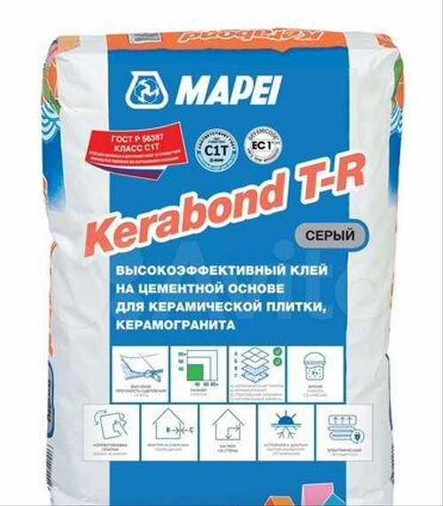 Kerabond T-R (25 кг) серый цементный клей