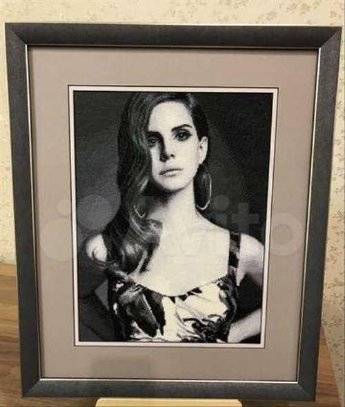 Lana del rey. Портрет вышитый крестиком