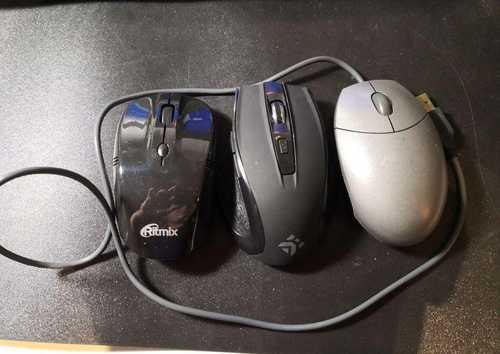 3 компьютерных мыши