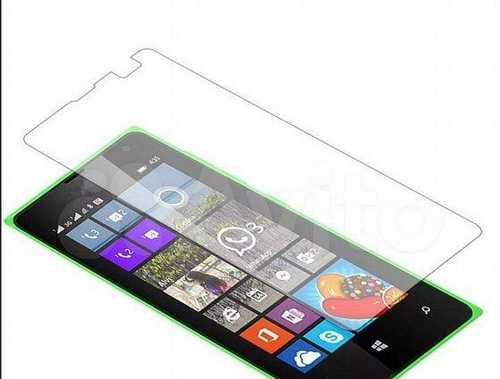Защитное стекло для microsoft 435 Lumia 0.33мм белый картон