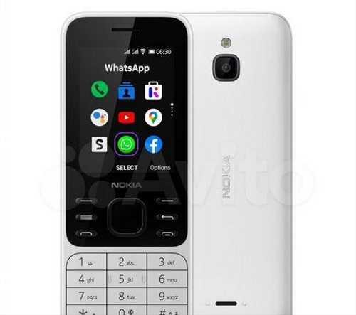 Телефон Nokia 6300 4G White (RU)
