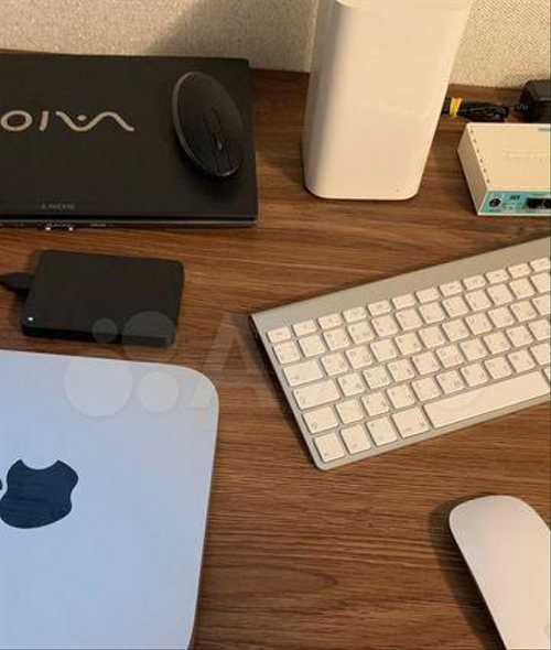 Apple iPad (2шт), Mac mini, Sony Vaio, Mikrotik, A