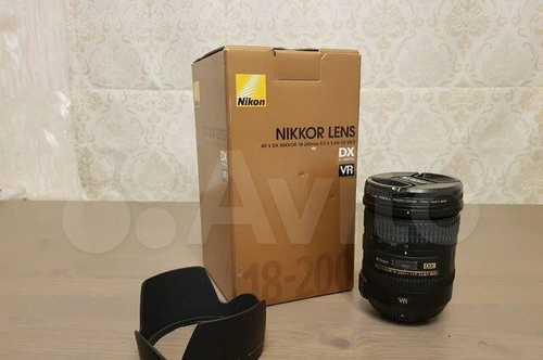 Объектив Nicon 18-200mm AF'S DX Nikkor F3.5-5.6 G