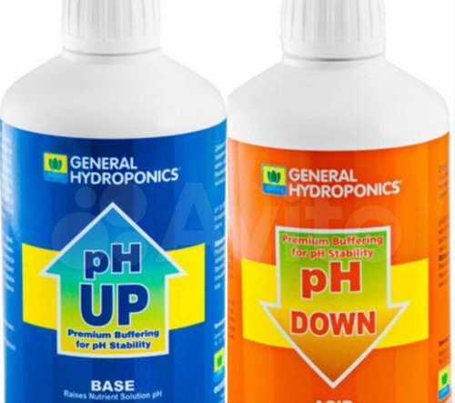 Набор регуляторов pH Down GHE 0,5 L и pH Up GHE 0