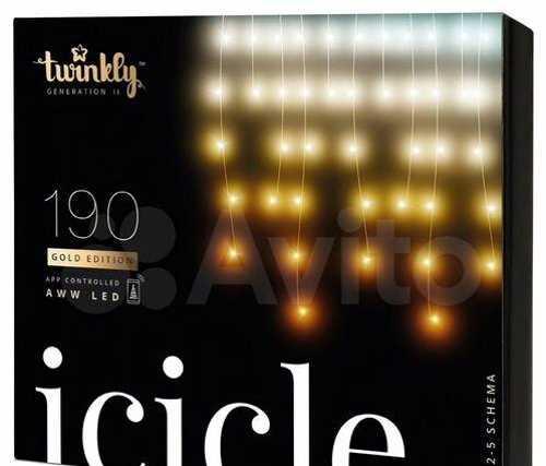 Smart-гирлянда Twinkly iCicle AWW 190 (TWI190GOP-TEU)