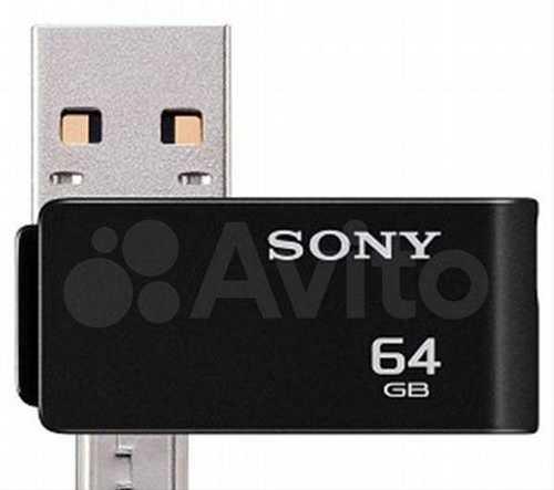 Накопитель USB Flash 64Gb Sony OTG Black USB2.0/microUSB #USM64SA2/B
