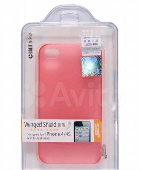 Чехол-накладка для iPhone 4\4S dolitwinged Shield красный