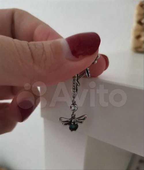 Серьги серебро