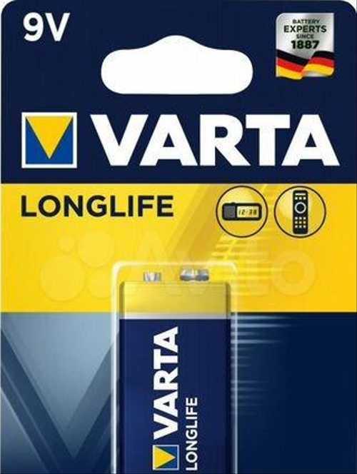 Элемент питания varta 6LR61 longlife 9V (1 бл)