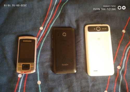 Смартфоны ZTE,Huawei и телефон Samsung