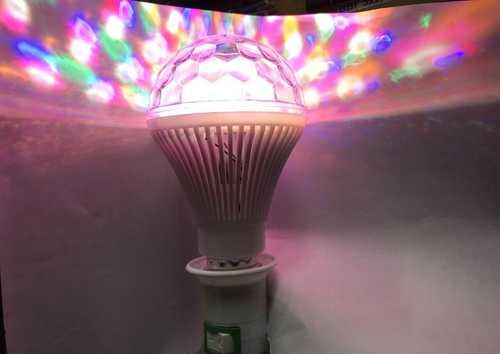 Шоу-Диско-лампа Новый год 7 LED