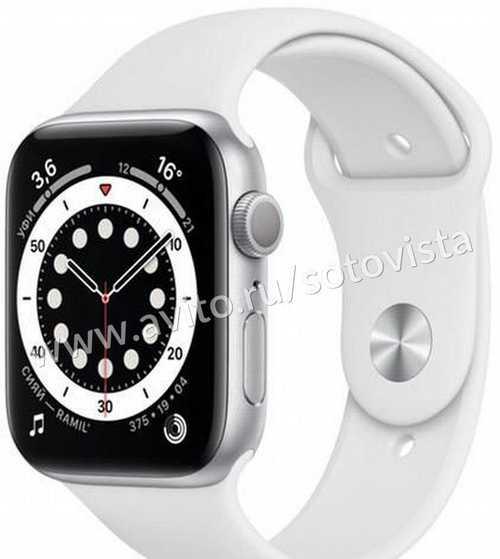 Apple Watch S6 44 Рст Серебро