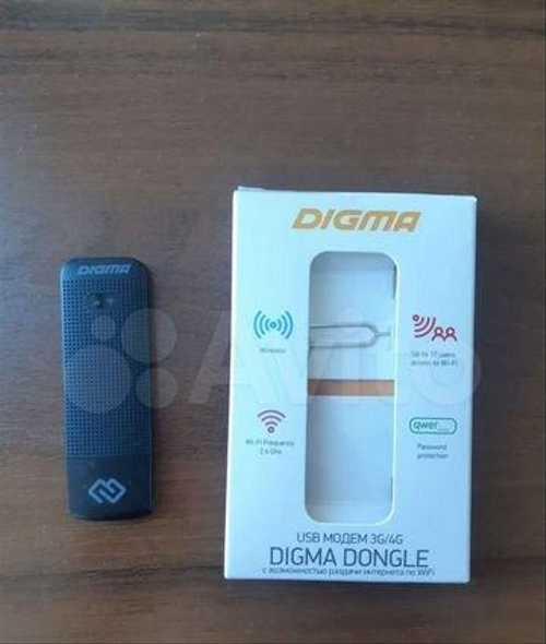 Wifi роутер 4g модем Digma Dongle DW1961