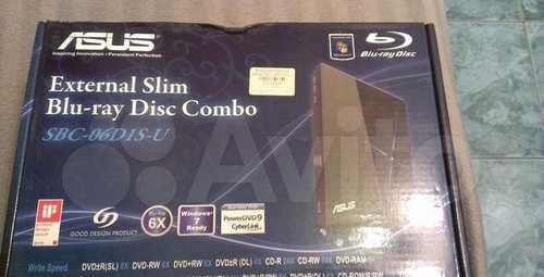 Внешний Blu-rey дисковод Asus SBC-06D1S-U