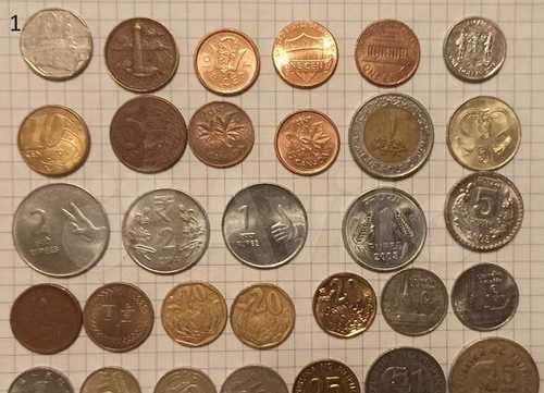 Подборки монет (европа, азия, америка, африка)