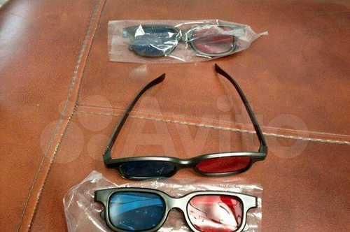 3D очки анаглифные,красно-синие (новые)
