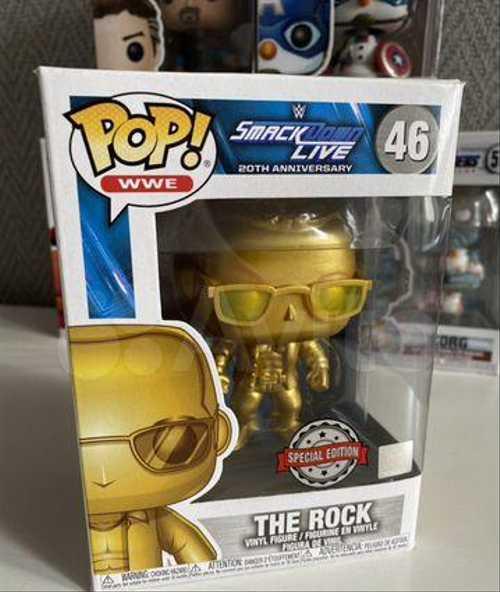 The Rock Funko Pop Золотой Дуэйн Джонсон