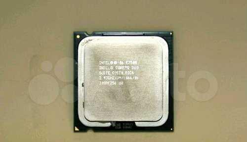 Процессор Intel core 2 duo E7500 s775