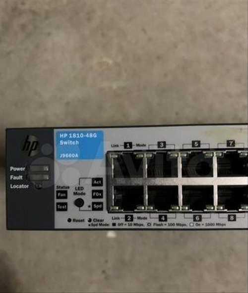 Коммутатор HP ProCurve Switch 1810-48G (J9660A)