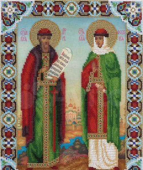 Набор для вышивания бисером panna Икона Святых Петра и Февронии (CM-1558)
