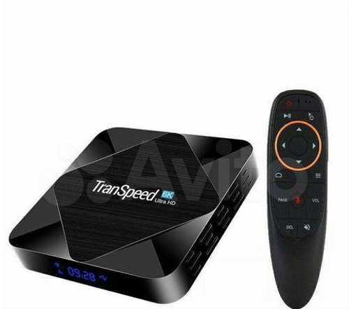 Android Smart TV Box Transpeed 6K 4/32GB + G10