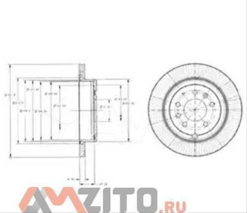 Delphi BG4336 диск тормозной mazda cx-7 2.3 07- за