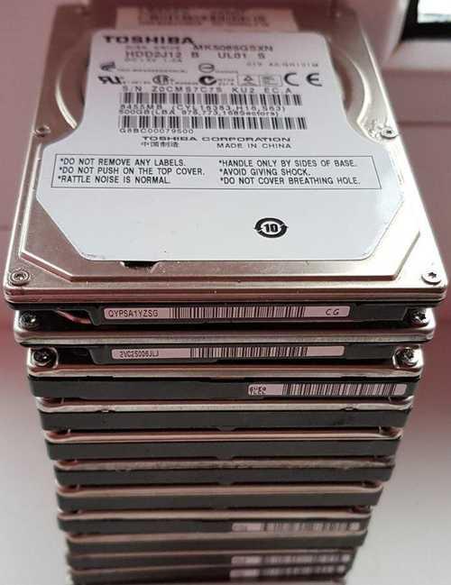 Нерабочие ноутбучные диски 2.5" 500-1000Gb