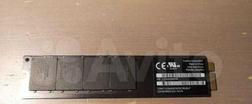 Apple SSD 256 gb Dkk4s 655-1637A