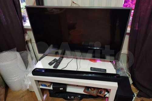 Телевизор LG 42" с саундбаром и тв-приставкой