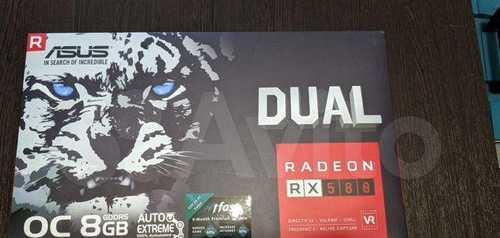 Видеокарта asus Radeon RX580 dual OC 8Gb 256 Bit