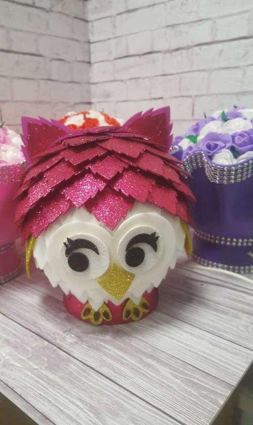 Светильник ночник совёнок, букет