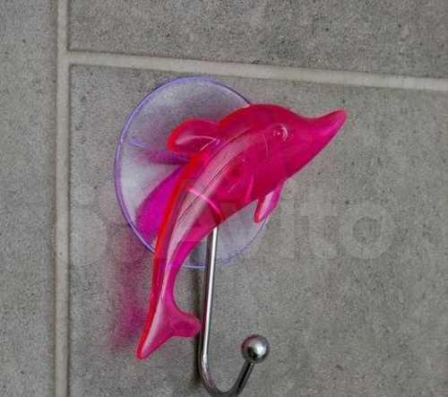 Крючок на вакуумной присоске "Дельфин", цвет