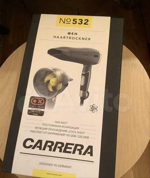 Дорожный фен Carrera 532. Новый