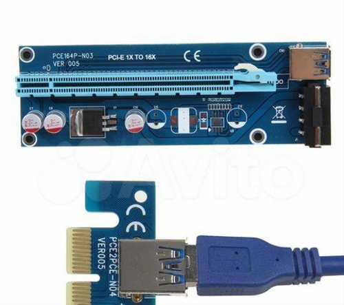 USB Райзер molex 4 pin для видеокарт