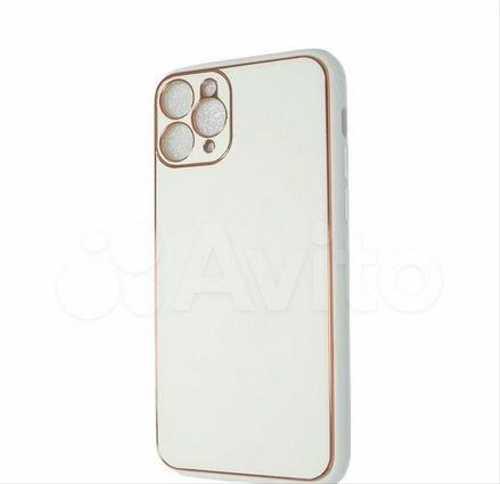 Чехол-накладка для iPhone 11 Pro PC+PU leather case белый
