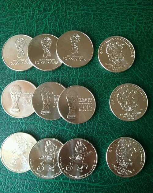 Комплект монет fifa 2018