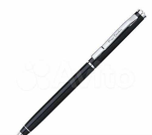 Ручка подарочная шариковая Pierre Cardin "Gamme", корпус черный, алюминий, хром, синяя (PC0892BP)