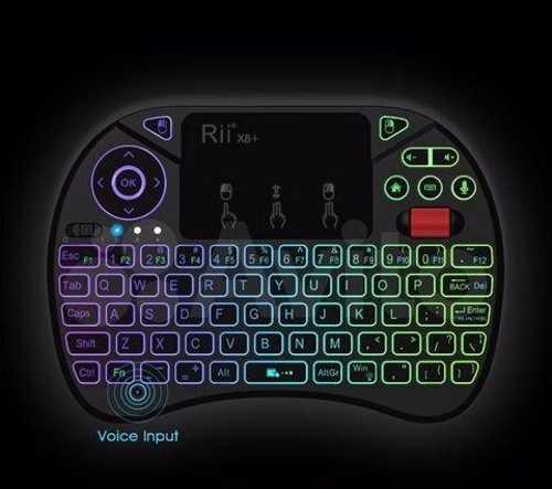 Rii X8Plus беспроводная клавиатура голосовой поиск