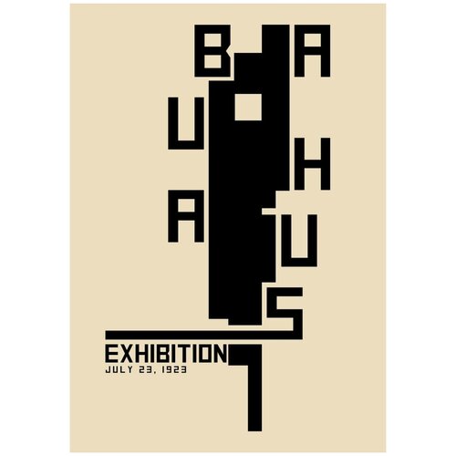 Постер / Плакат / Картина Баухаус - Черный небоскреб 50х70 см в раме