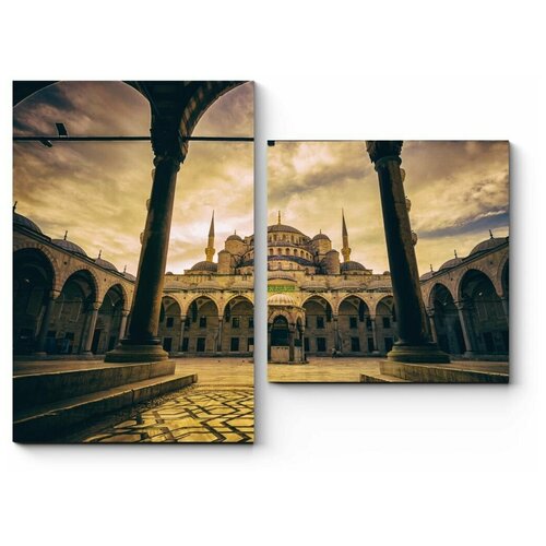 Модульная картина Мечеть в пасмурную погоду80x60