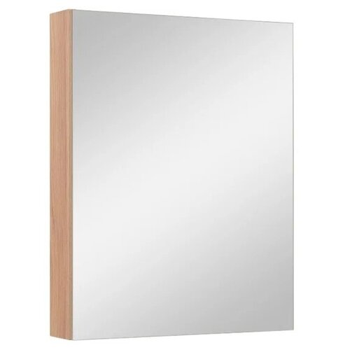 Шкаф-зеркало для ванной Runo Лада (2 полки), (ШхГхВ): 50х12х65 см, лиственница
