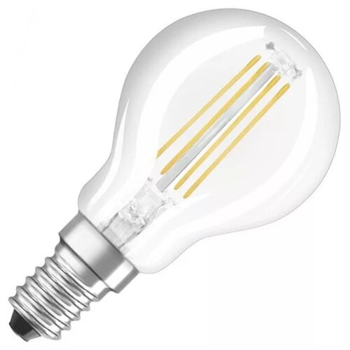 Лампа светодиодная OSRAM LED Star Classic P 40 827 Fil, E14, P45, 4 Вт, 2700 К