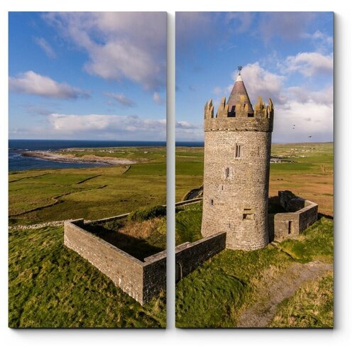 Модульная картина Башня замка в Ирландии50x50