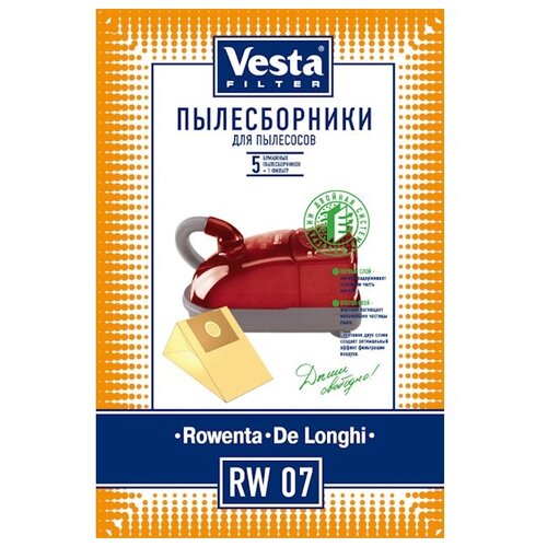 Vesta filter Бумажные пылесборники RW 07, 5 шт.