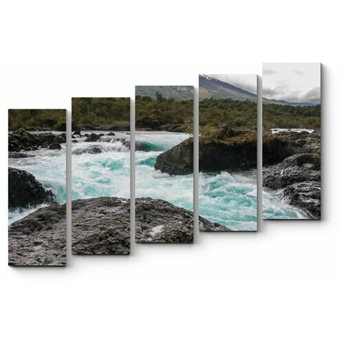 Модульная картина Водопады в чилийском национальном парке 90x63