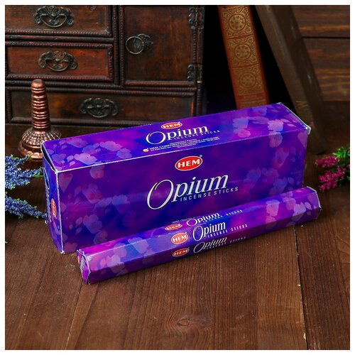 Благовония "HEM" 20 палочек угольные opium
