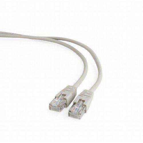 Gembird Комм шнур, UTP, кат 5e, 10м с RJ45 (серый) Патч-корд PP12-10M