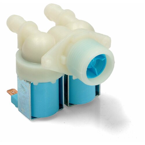 Клапан подачи воды (КЭН) Универсальный TP 2-х канальный 180° 29012501 для стиральной машины LG Haier Candy Beko Samsung Hotpoint-Ariston Indesit